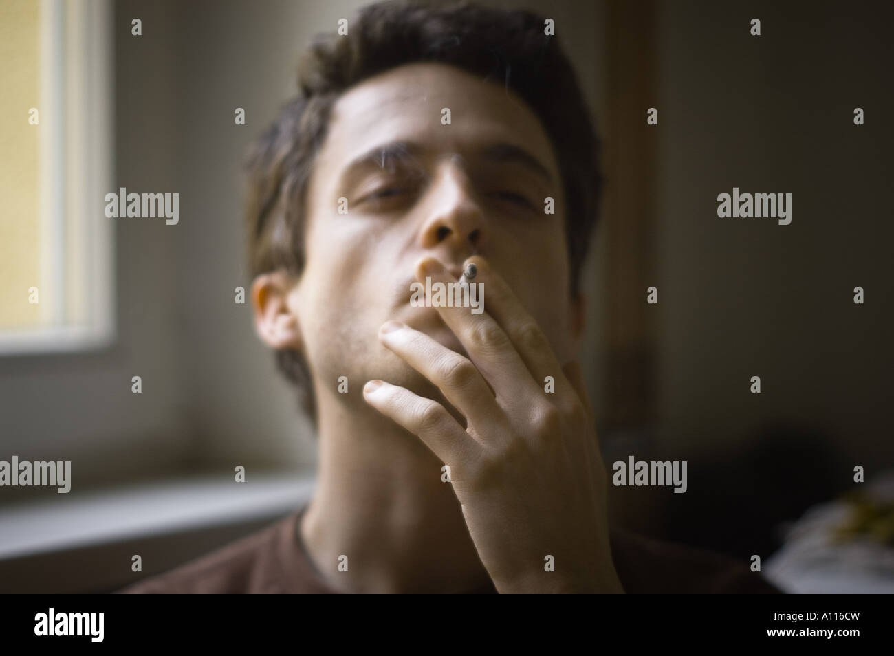 Smoking exhaustion hi-res stock photography and images - Alamy