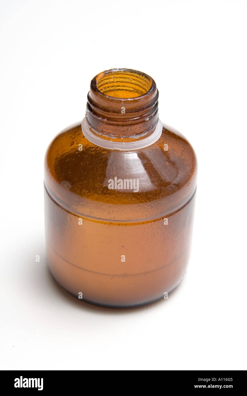 flask, syrup, medicine, pharmacy, by the throat, sticky, bitter, seen ...