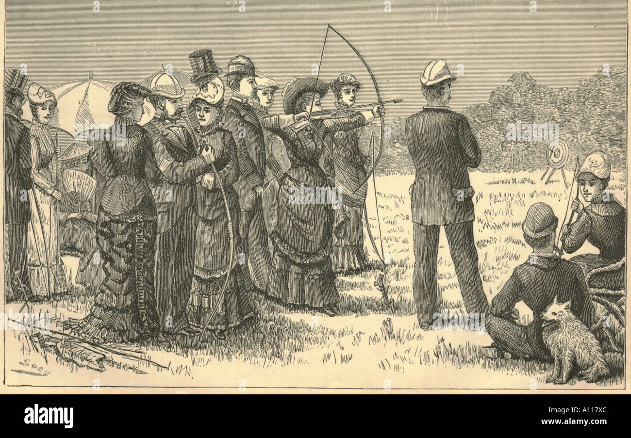 Victorian archery practice hi-res stock photography and images - Alamy