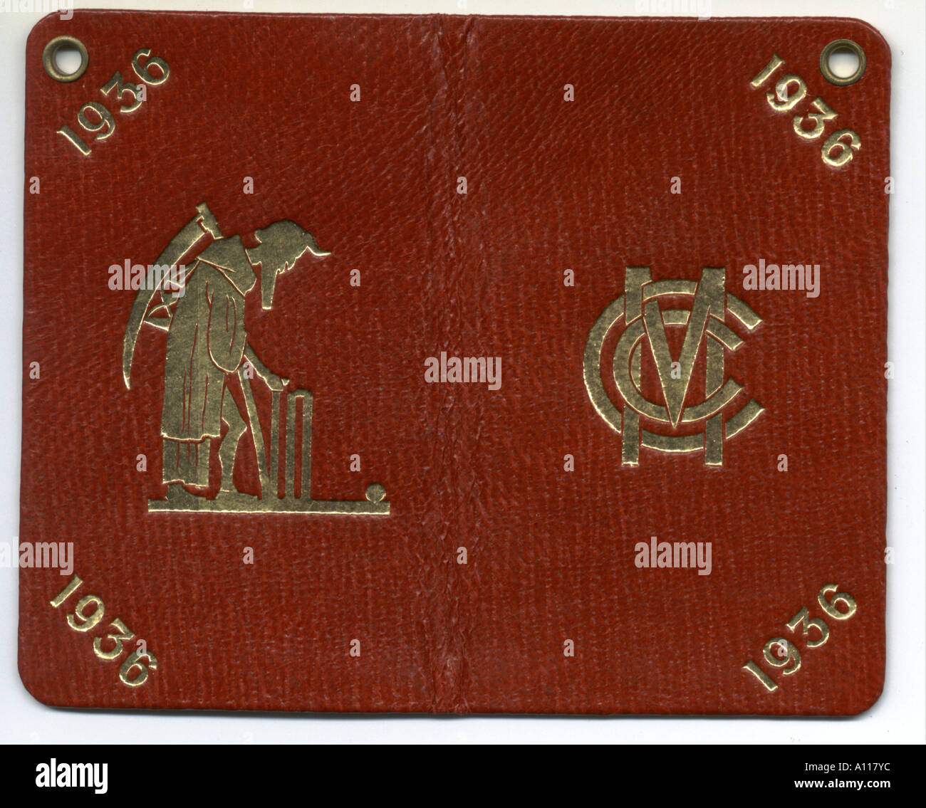 Middlesex Cricket Club Member's fixture card 1936 outside Stock Photo ...