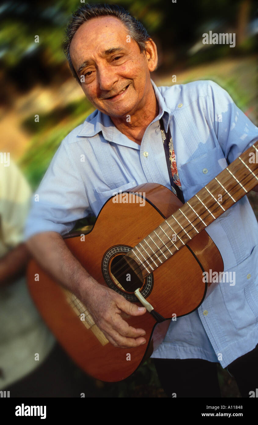 Portrait of Cuban musician in Old Havana Stock Photo - Alamy