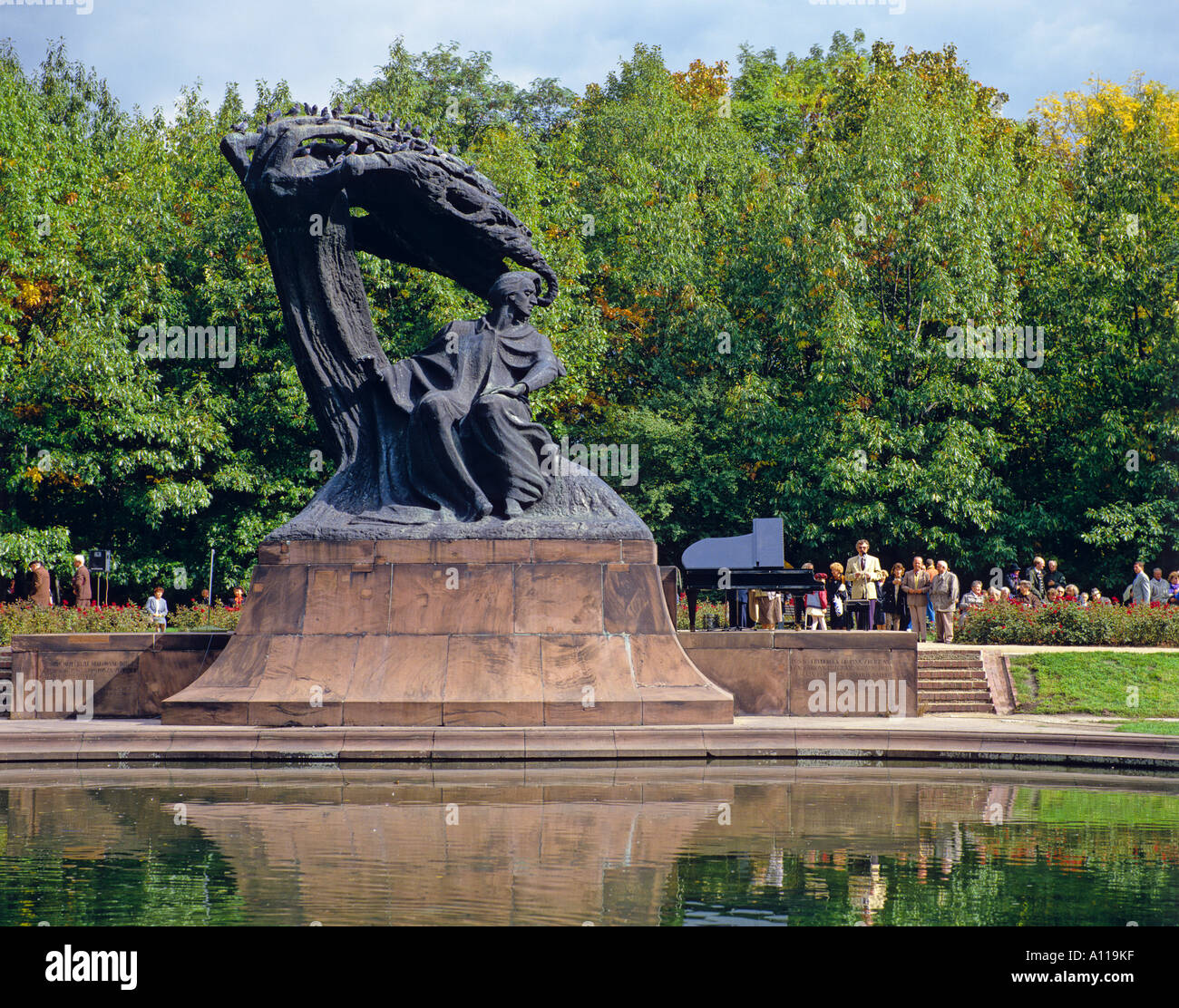 Frederic Chopin Statue Lazienki Park Poland Warsaw Stock Photo - Alamy