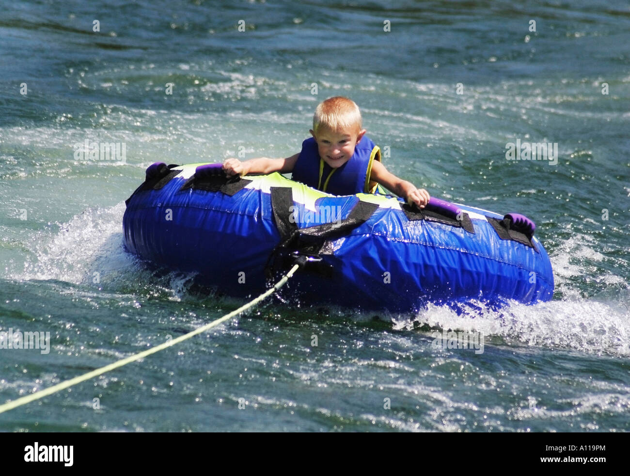 Boy tube water river hi-res stock photography and images - Alamy