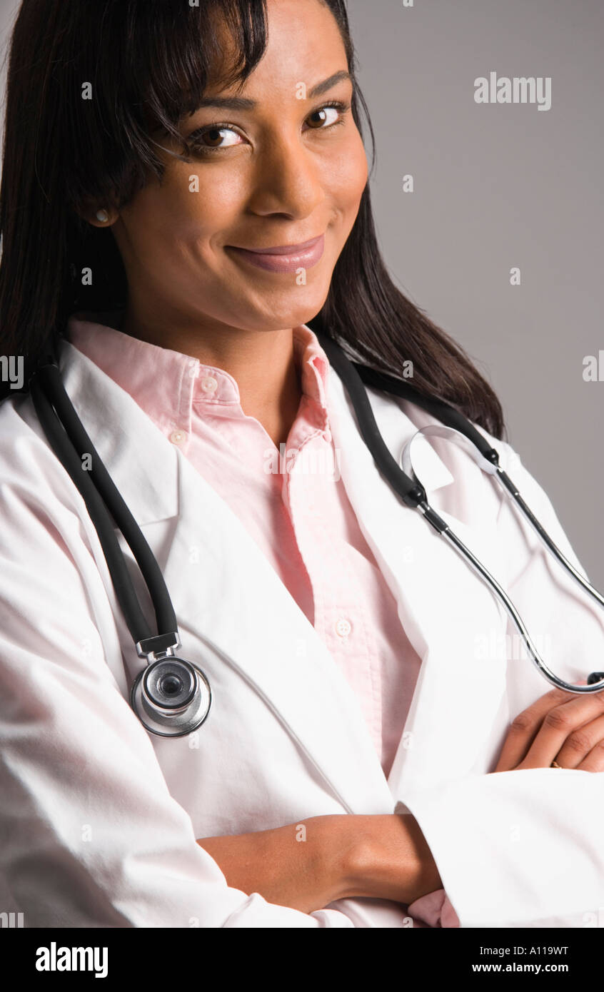 Portrait of female doctor Stock Photo - Alamy