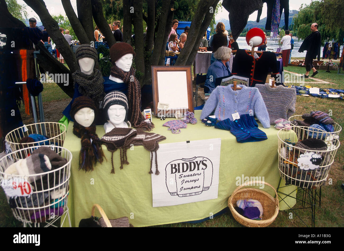 Craft Fair Wanaka Central Otago Stock Photo - Alamy
