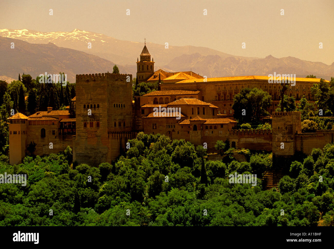 Alhambra, Sierra Nevada Mountains, Granada, Granada Province, Spain ...