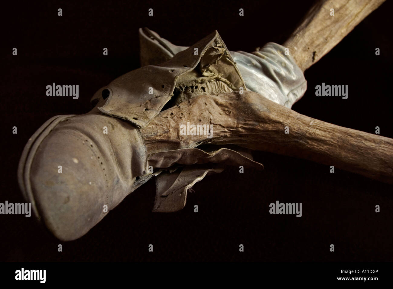 Macabre humour in the Museum of mummies (Guanajuato-Mexico). Détail d ...