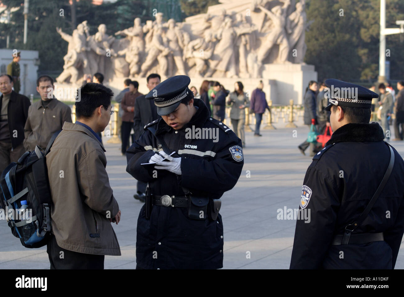 Civilian checking hi-res stock photography and images - Alamy