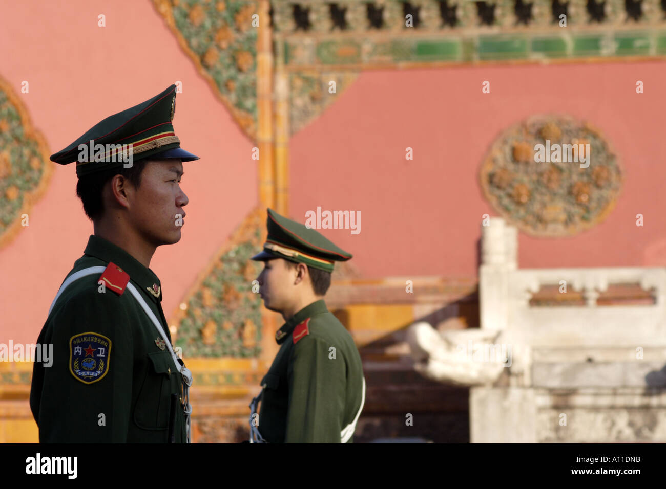 Guards at the Forbidden City, Beijing, China Stock Photo - Alamy