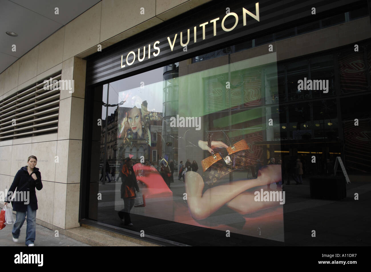louis vuitton manchester woman young female Stock Photo - Alamy