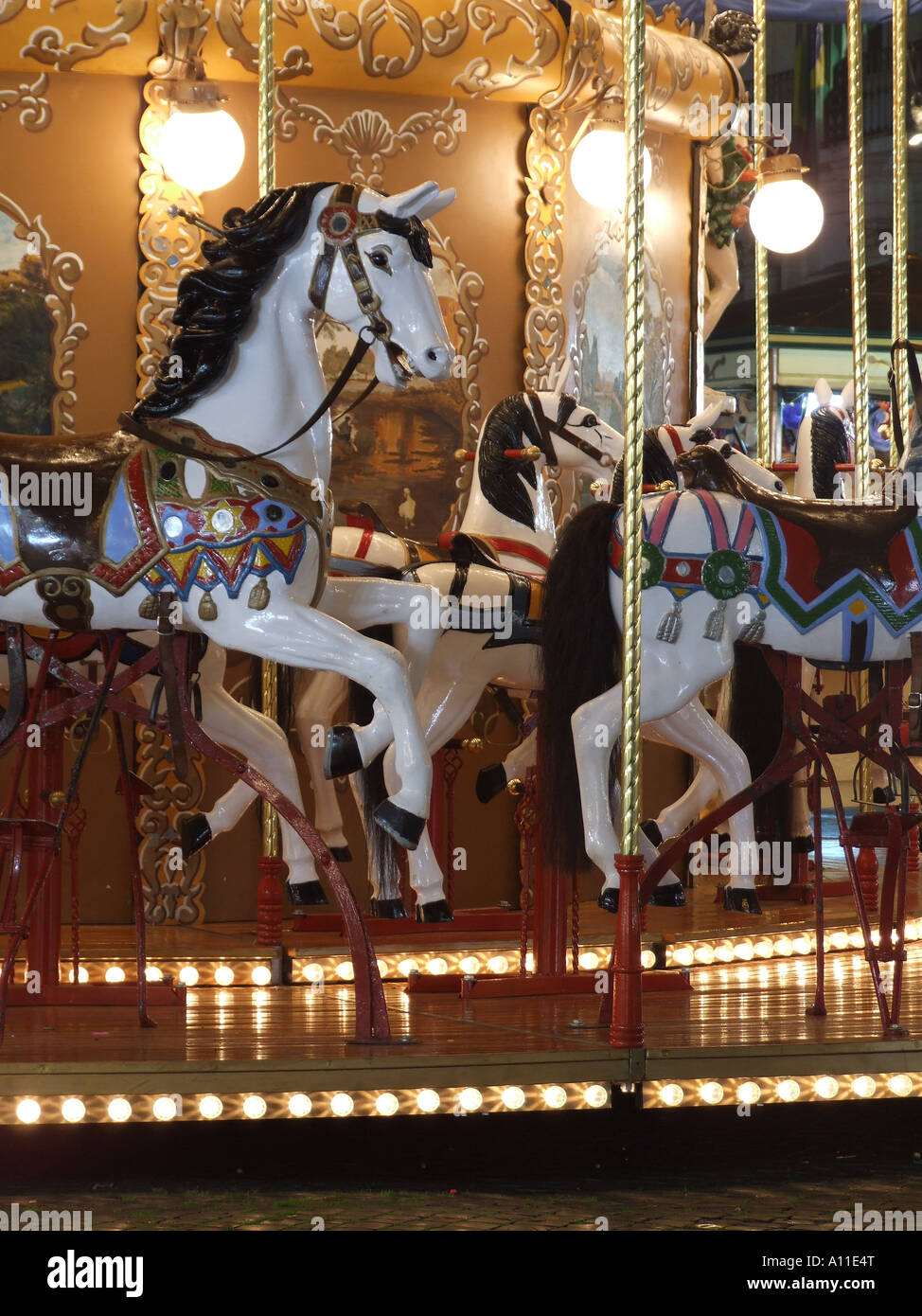 fair ground ride at night Stock Photo - Alamy