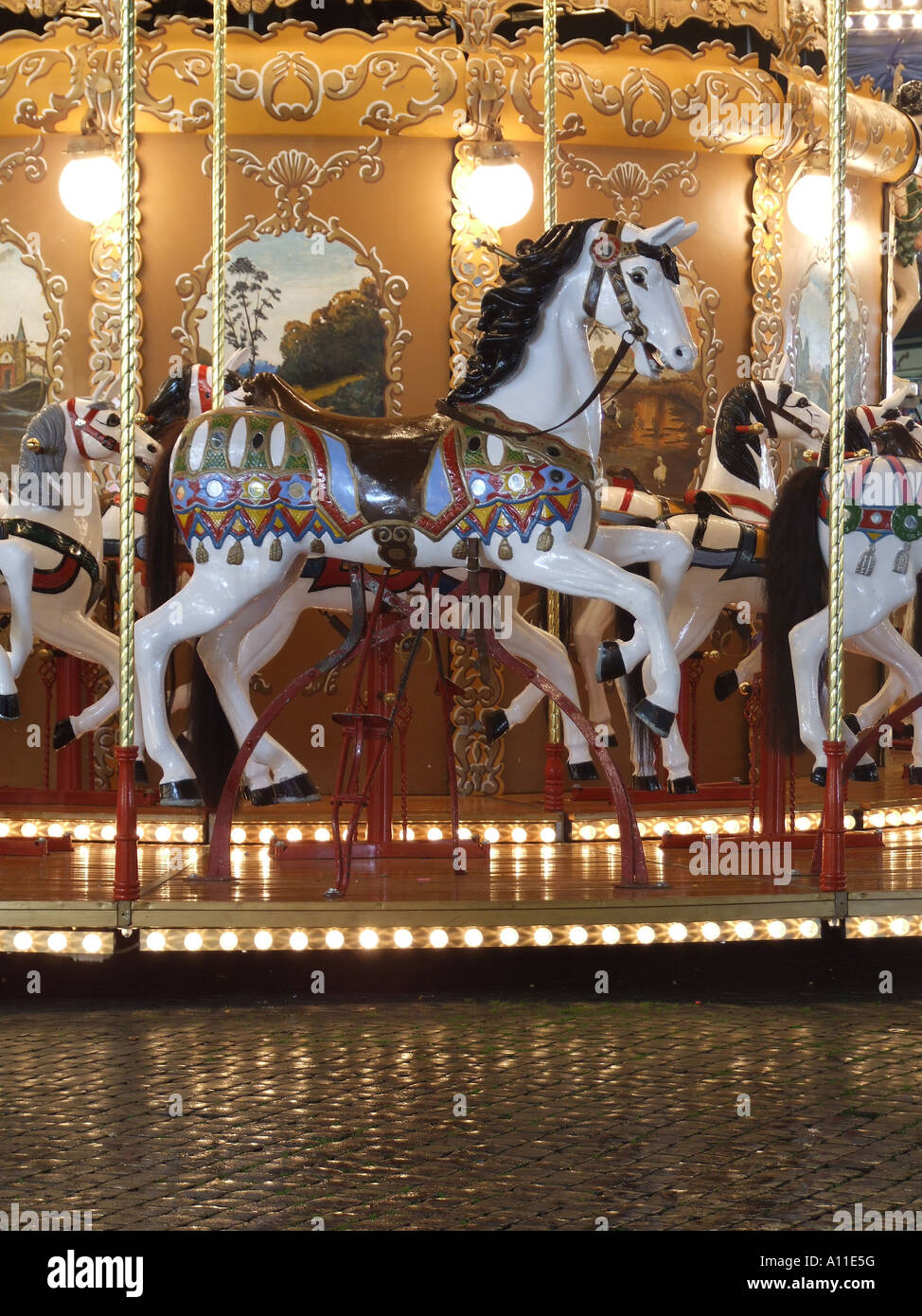 fair ground ride at night Stock Photo - Alamy