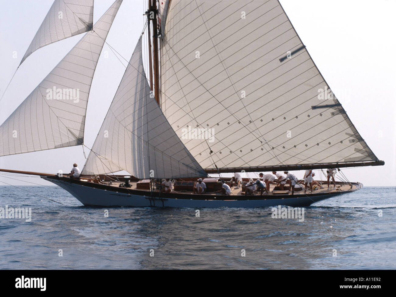 Traditional gaff rigged sailboat hi-res stock photography and images ...