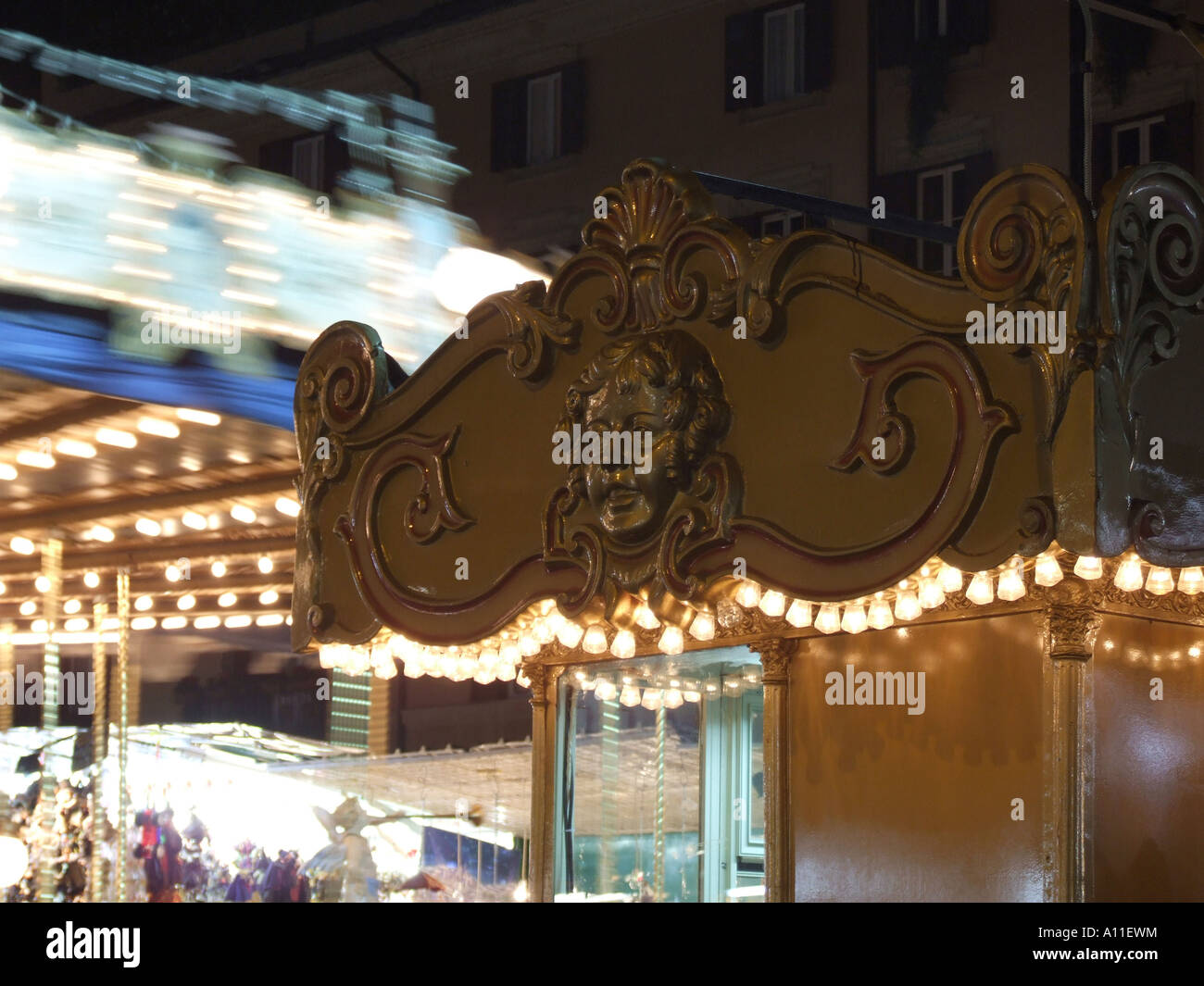 fair ground at night Stock Photo - Alamy