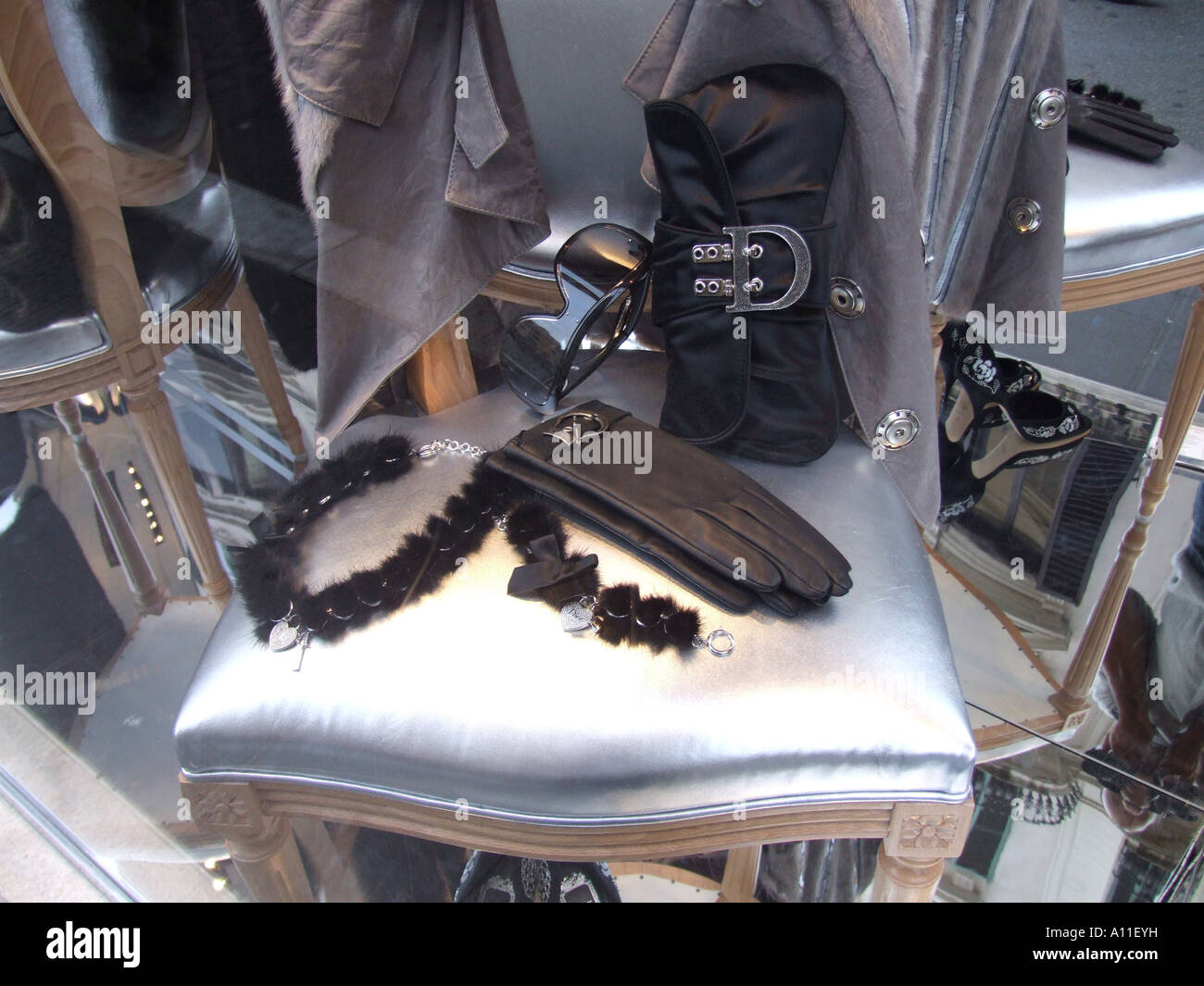 clothes in shop window on via condotti in rome Stock Photo - Alamy