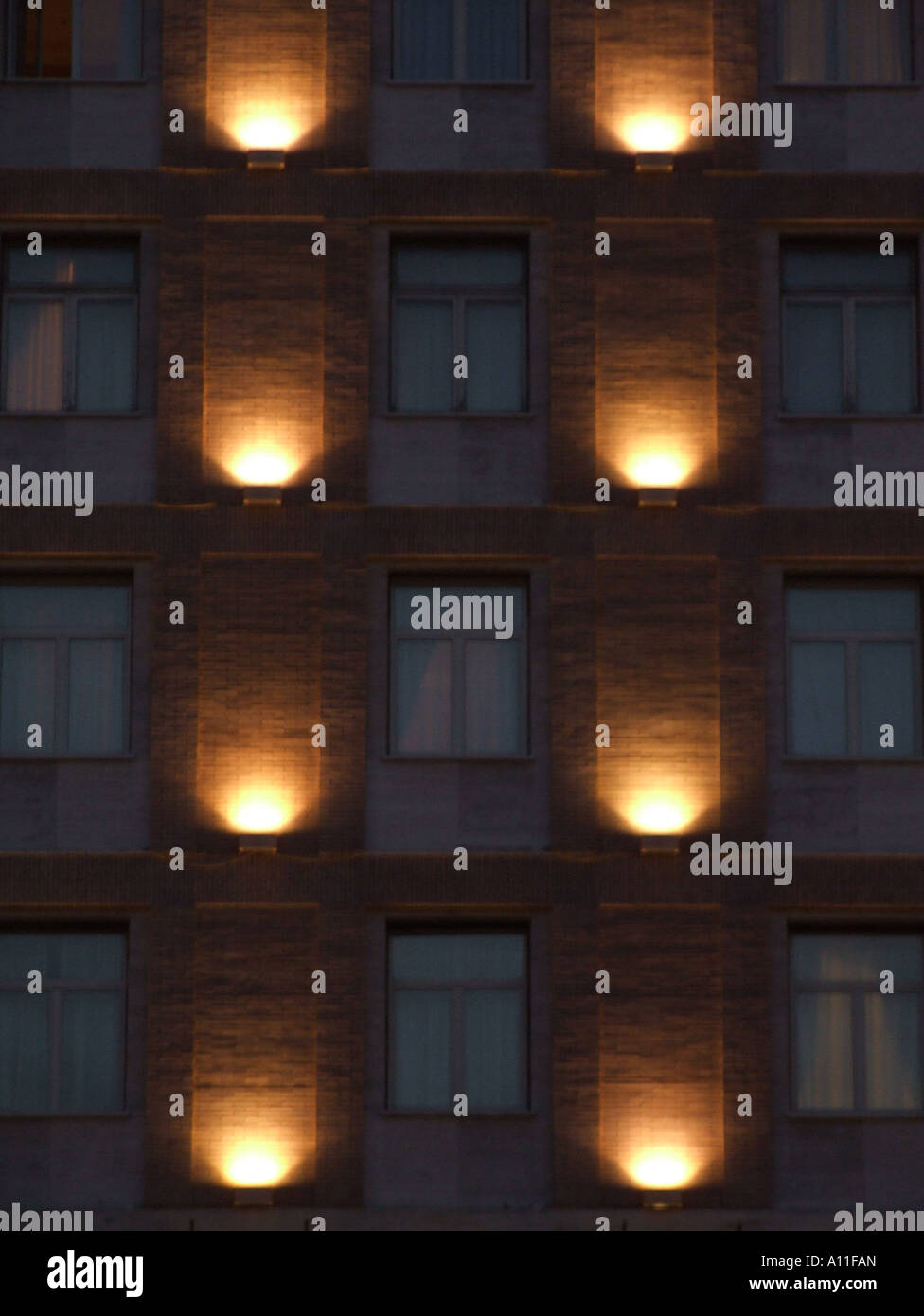 hotel front at night Stock Photo - Alamy