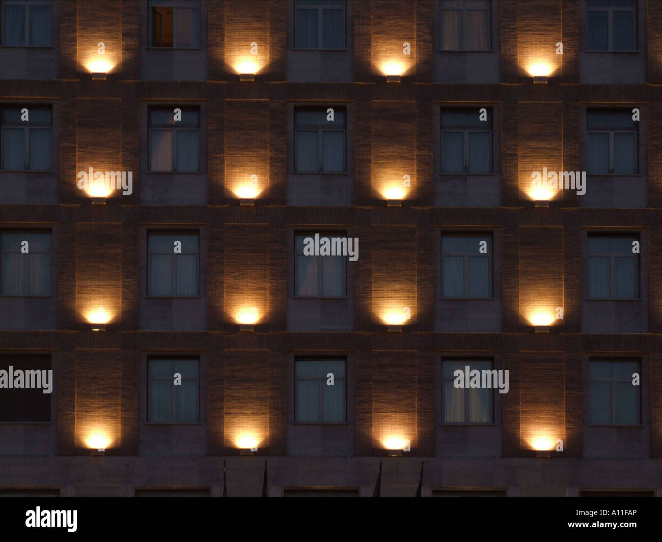 hotel front at night Stock Photo - Alamy