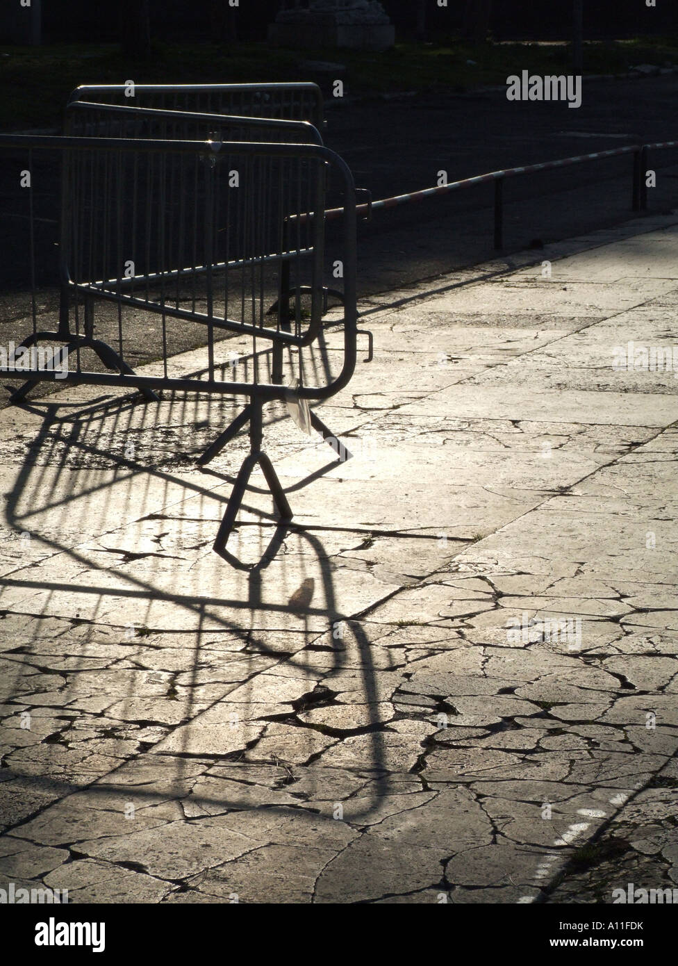 crowd control barrier Stock Photo - Alamy