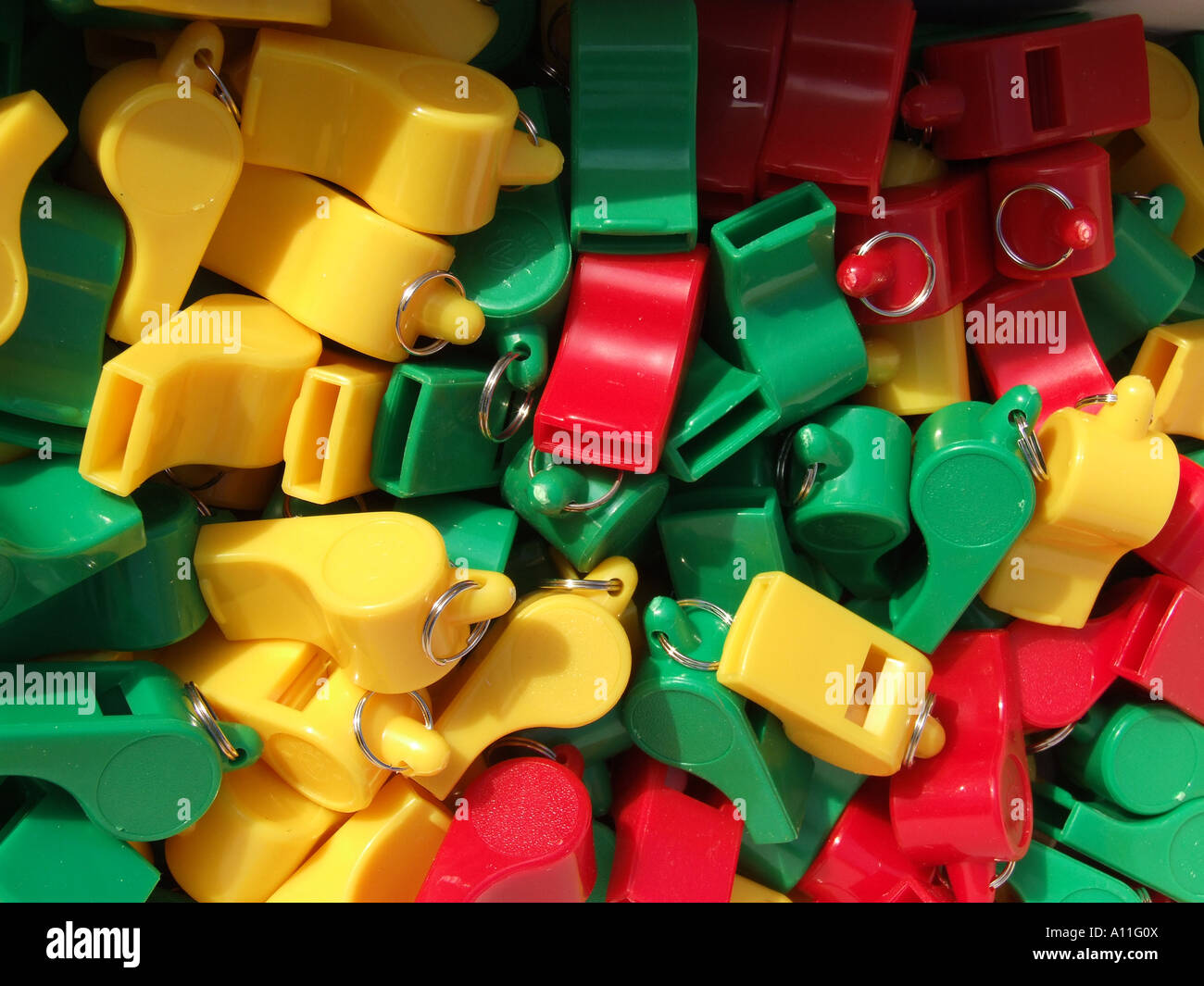 Plastic whistles hi-res stock photography and images - Alamy