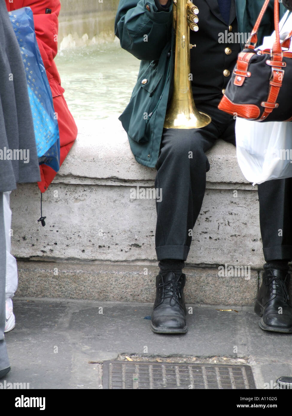 band member having a break Stock Photo - Alamy