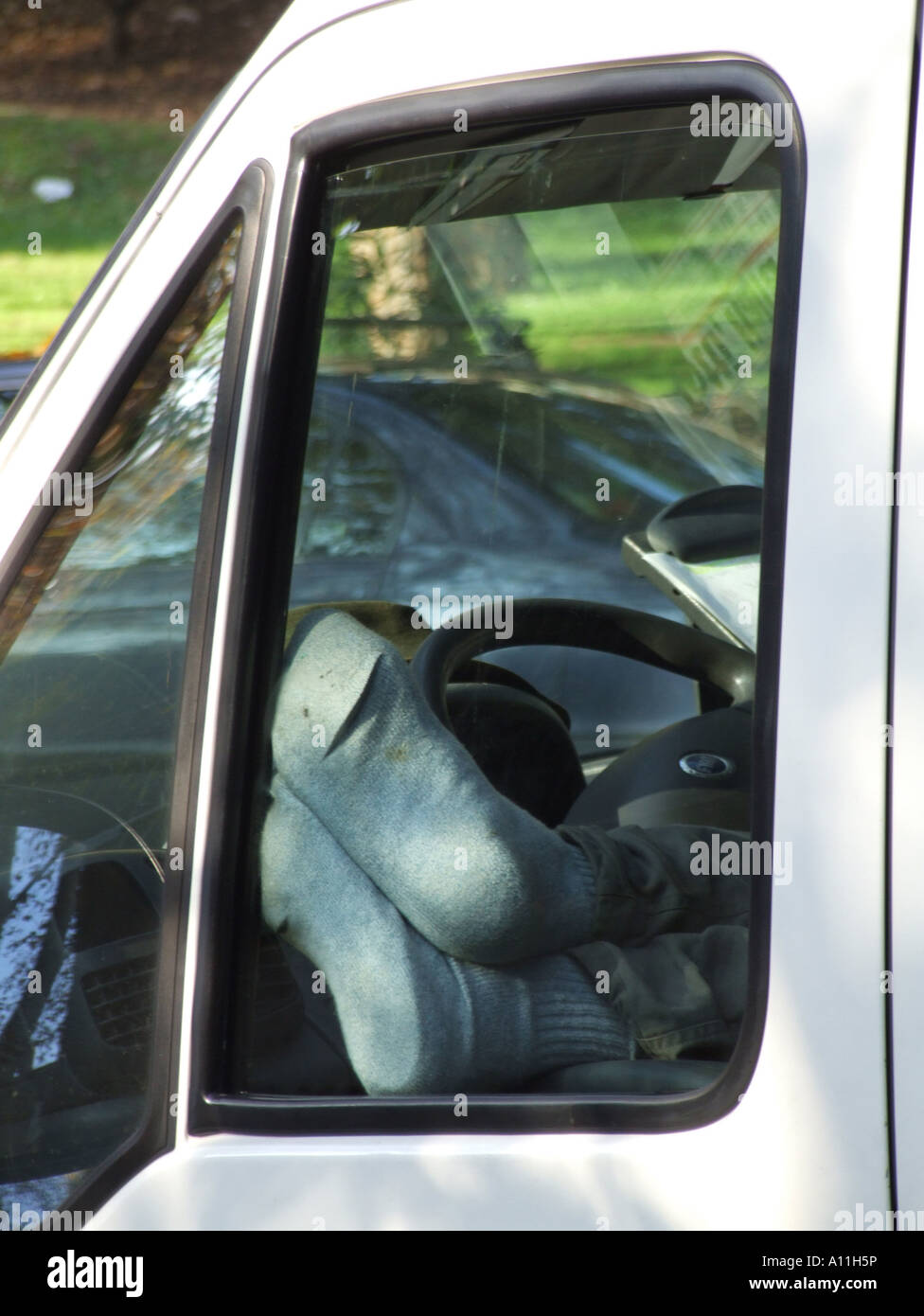 Lorry driver sleeping hi-res stock photography and images - Alamy