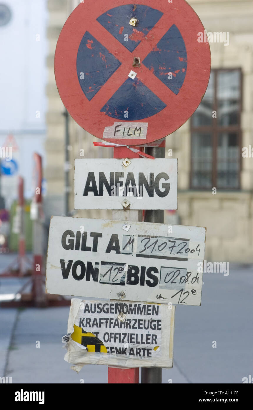 2004 Vienna Austria Traffic signs in Vienna Austria Photo Copyright ...