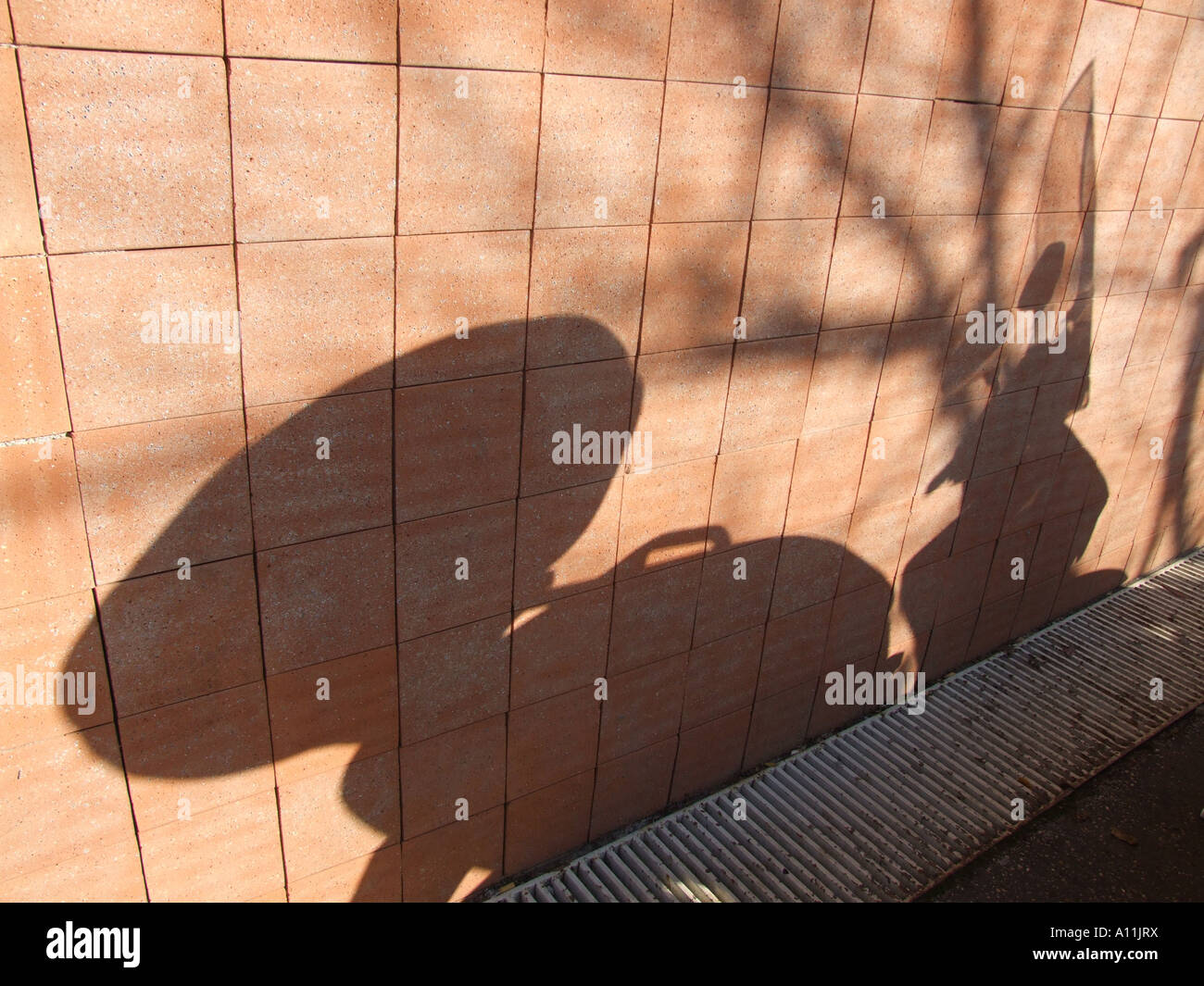 motorbike shadow on wall Stock Photo - Alamy