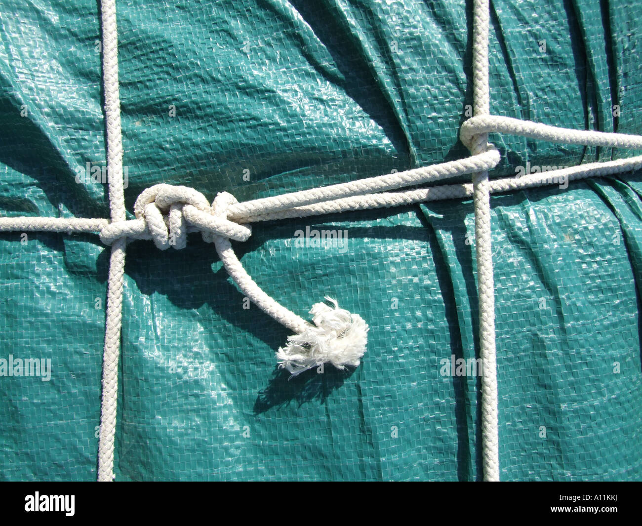 goods tied up on lorry Stock Photo - Alamy