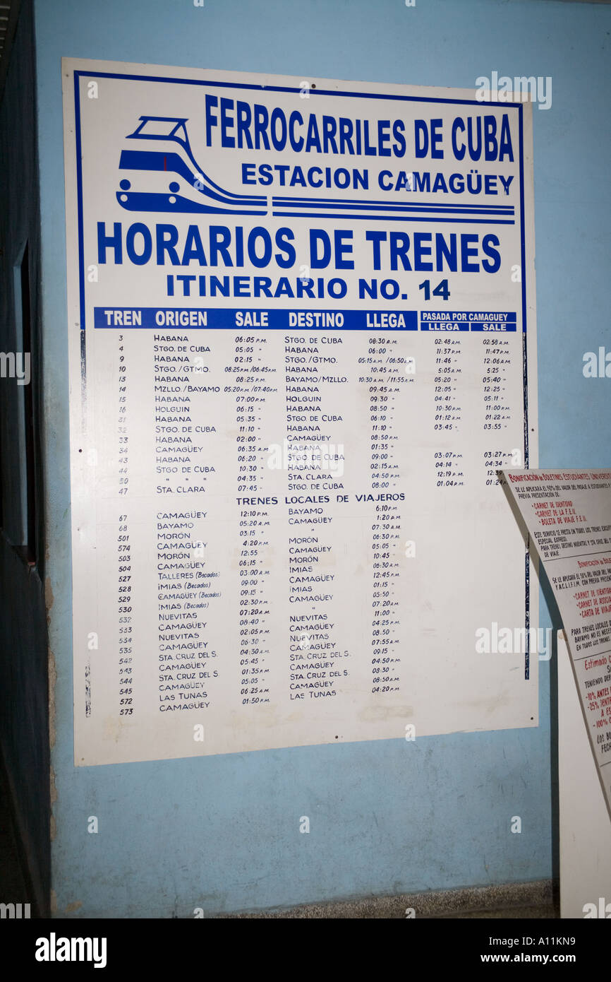 Railway station at Camaguey,Cuba Stock Photo - Alamy