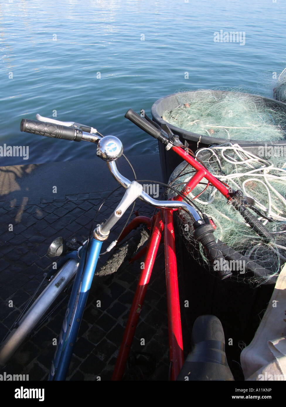 bikes by sea Stock Photo - Alamy