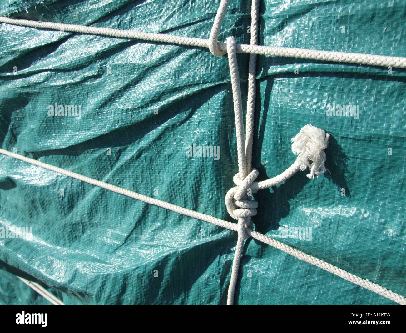 goods tied up on lorry Stock Photo - Alamy