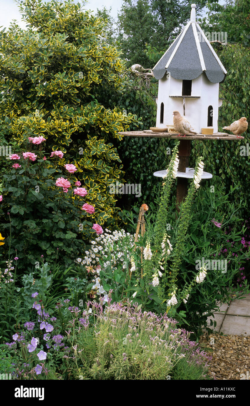 Dove-cot in Garden Stock Photo - Alamy