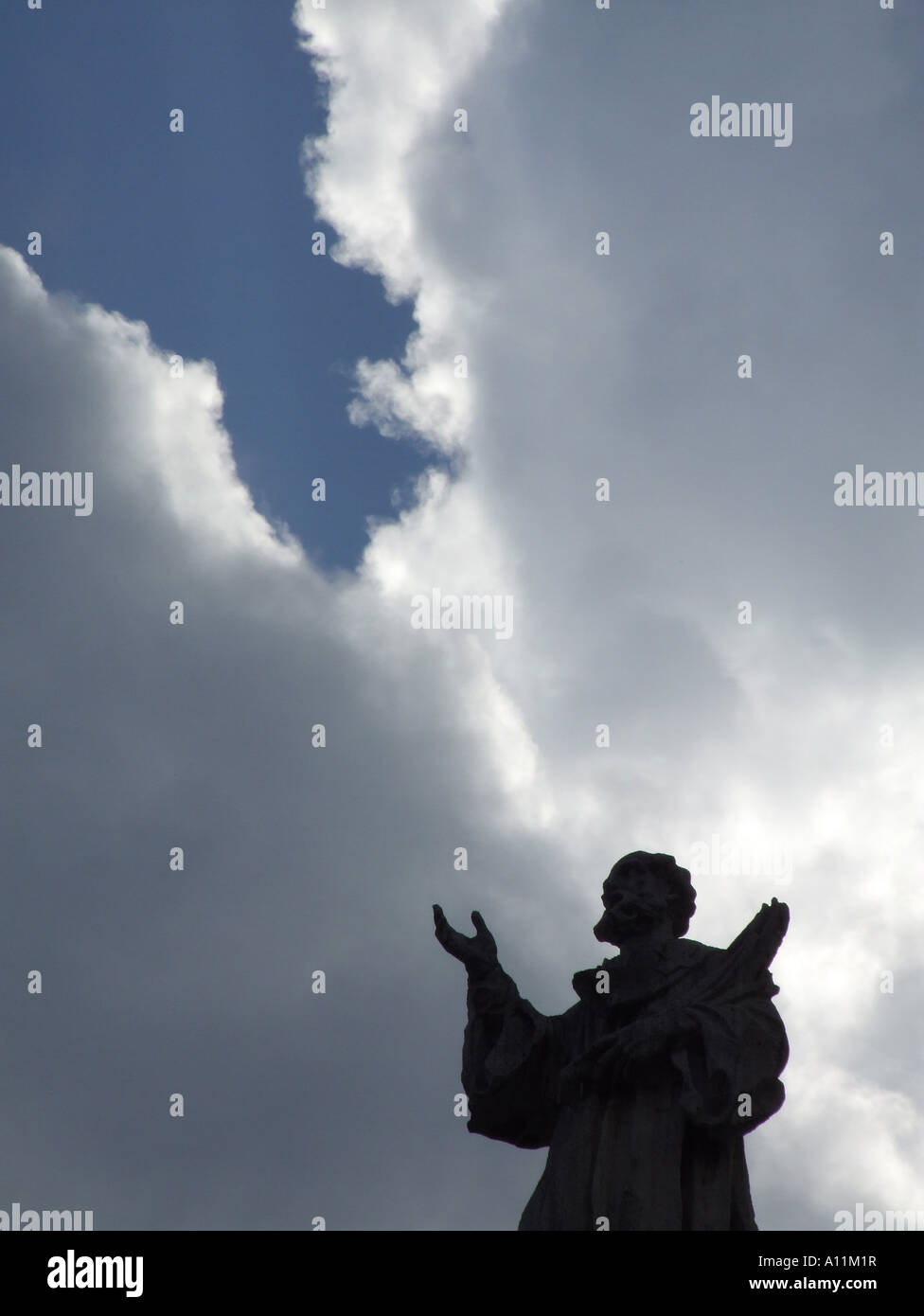 statue at st peter's square in rome Stock Photo - Alamy