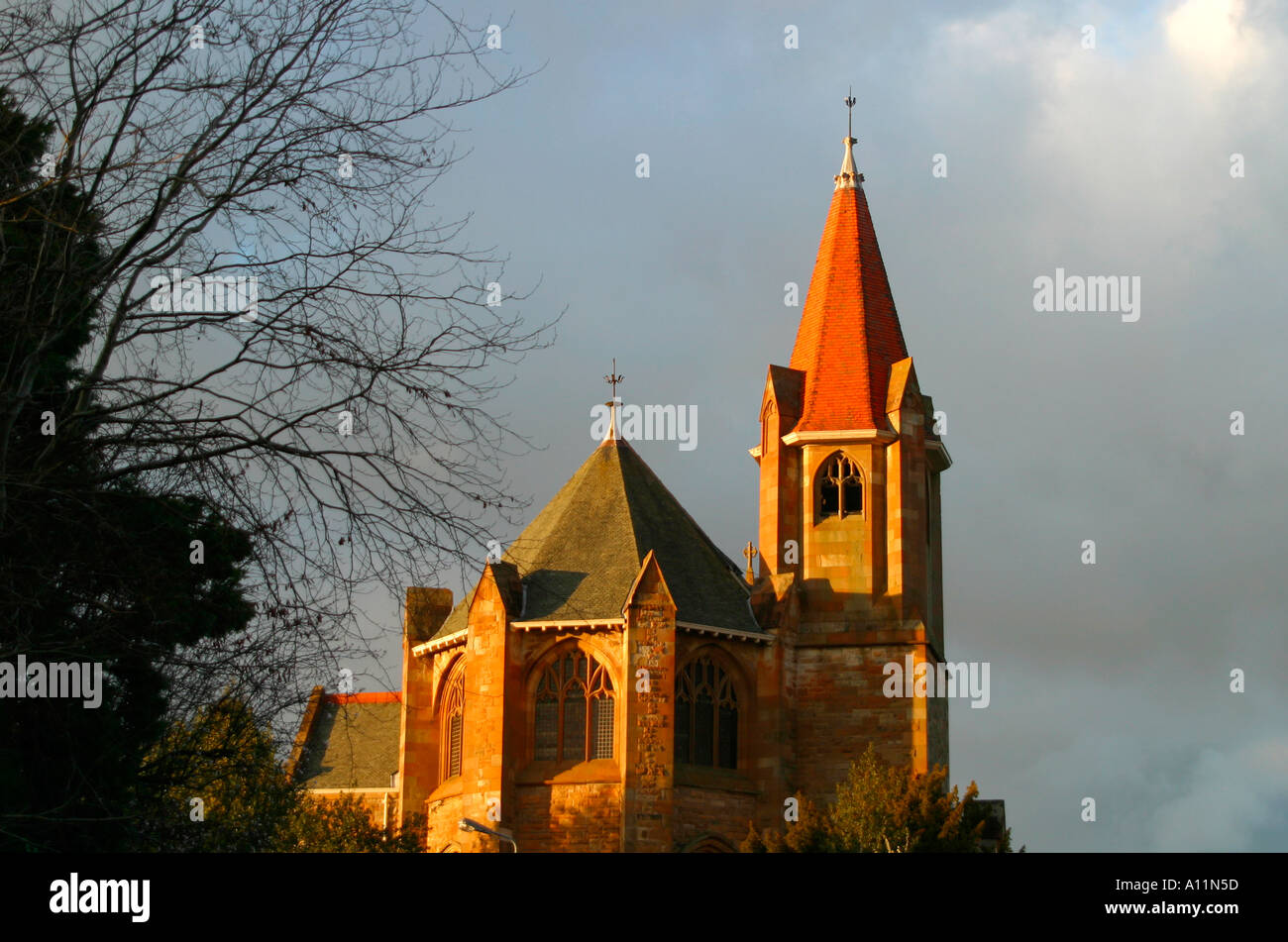 Church of Scotland Protestant Christian Church building in early ...