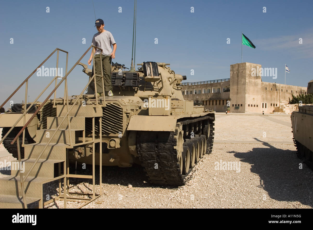 Stock Photo of Tanks at Latrun Yad-Lashirion Armored Corps Memorial ...