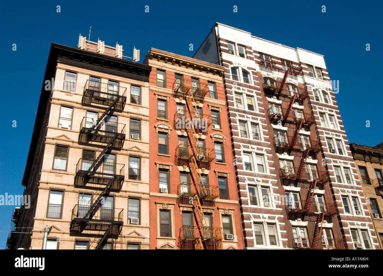 fire escape building in Manhattan Stock Photo - Alamy