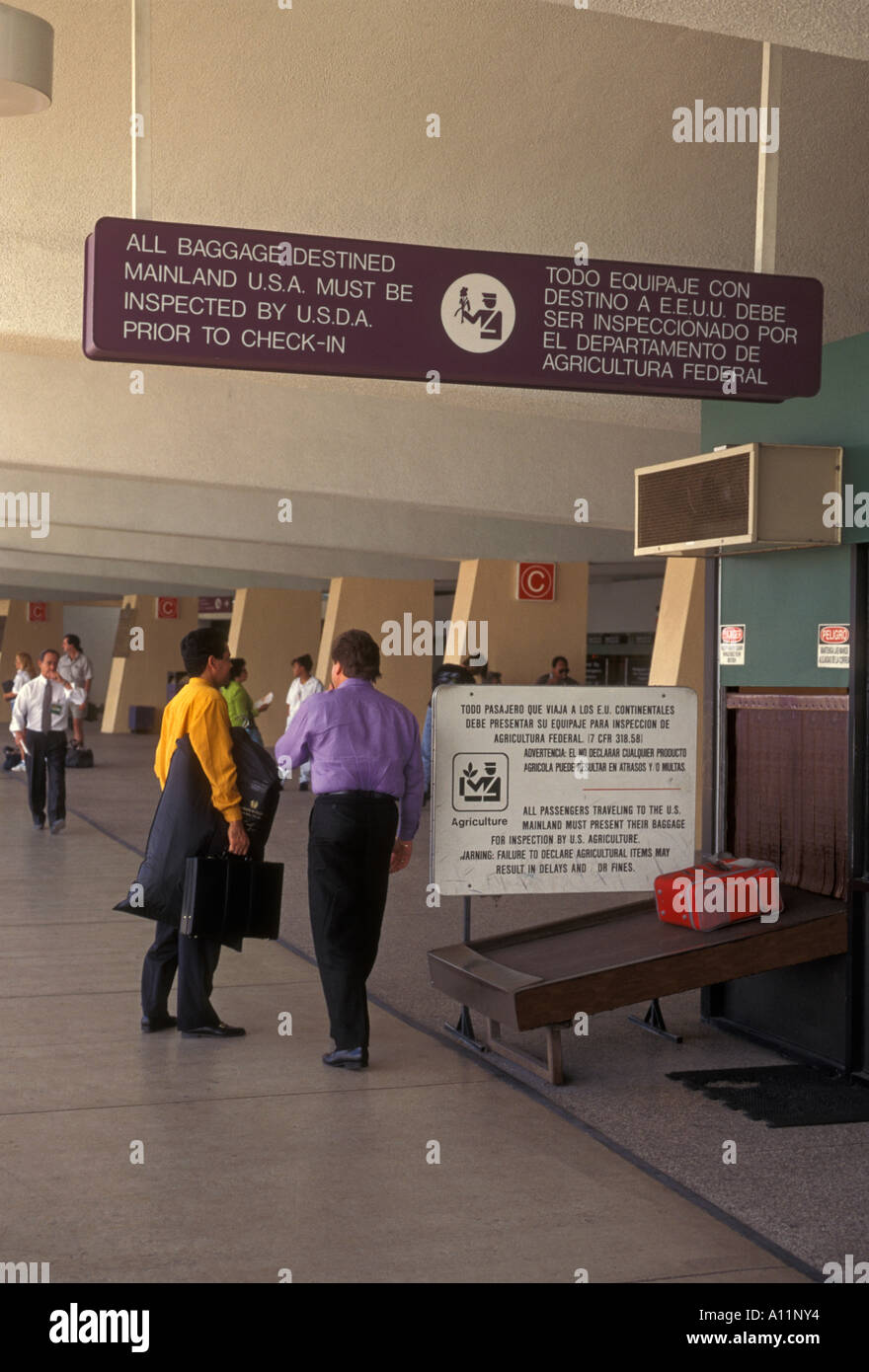 airline passengers, passengers, baggage inspection, security control ...