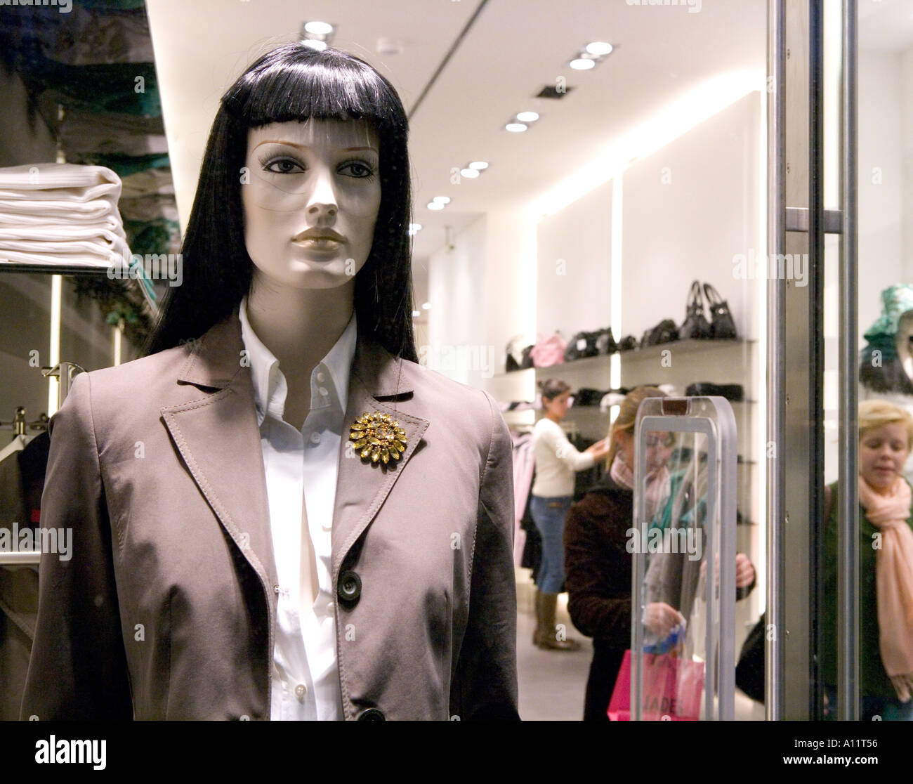 Female mannequin in a shop window in Dusseldorf Germany Stock Photo - Alamy