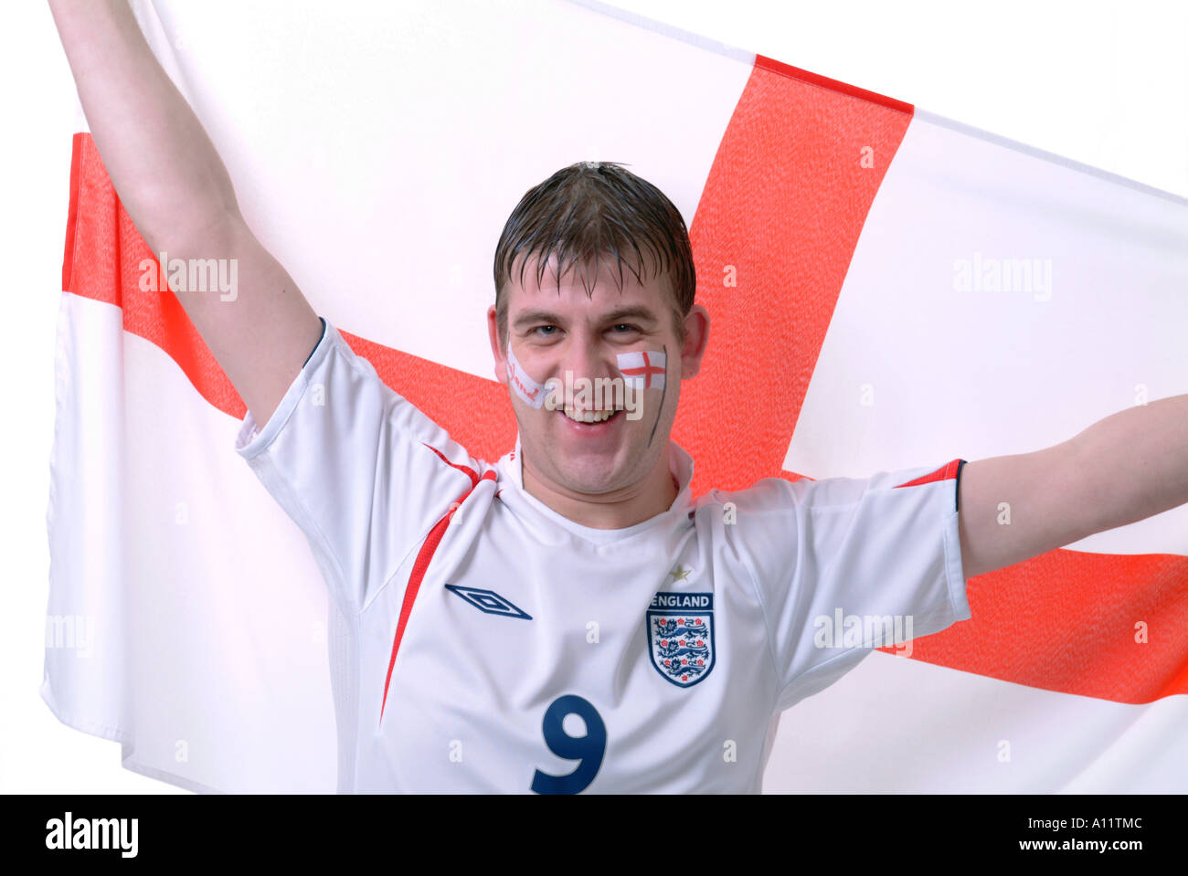 england football fan Stock Photo - Alamy