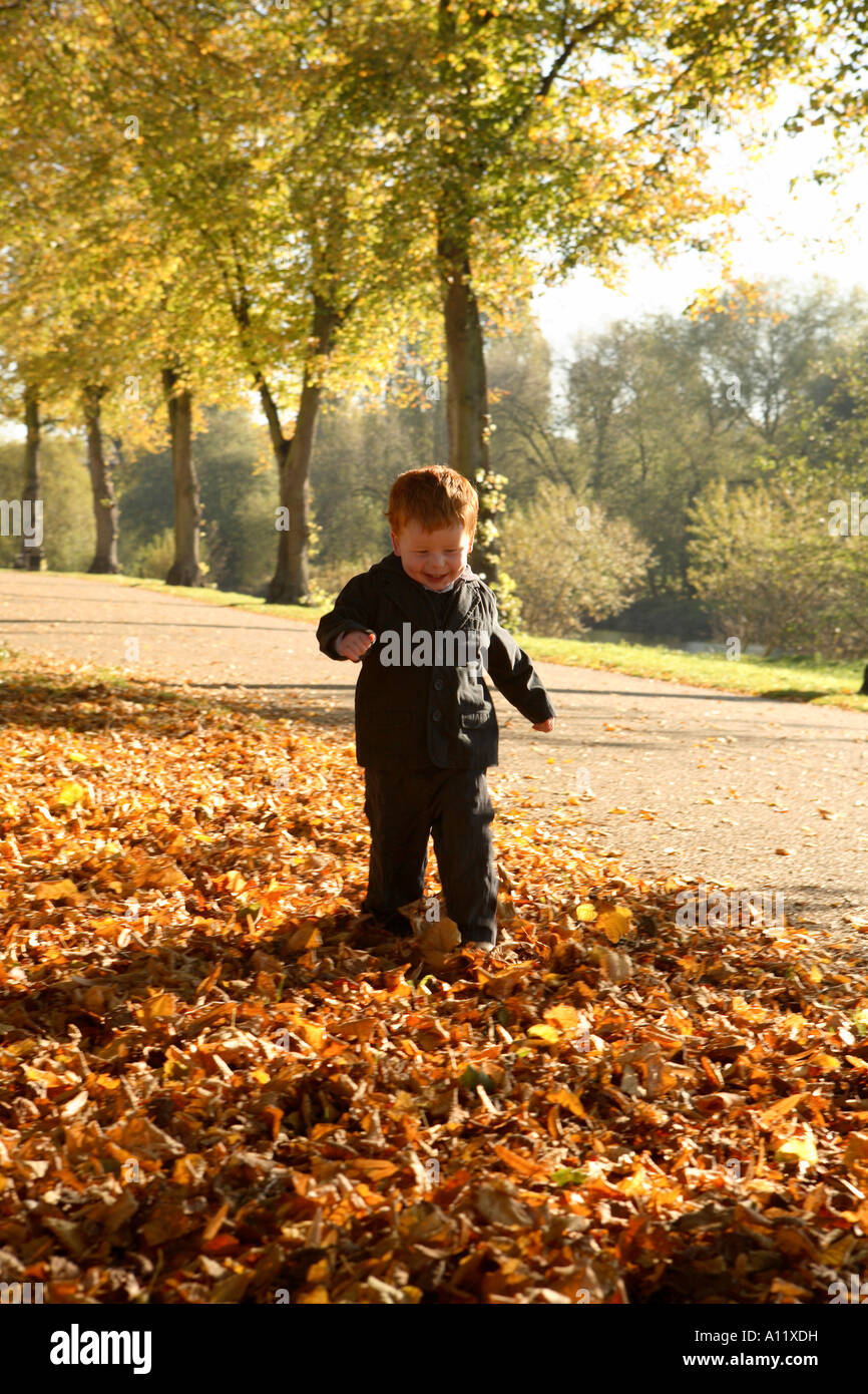Running through leaves hi-res stock photography and images - Alamy