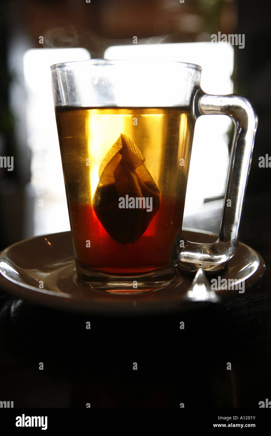 Infusion of tea in a cup Stock Photo - Alamy