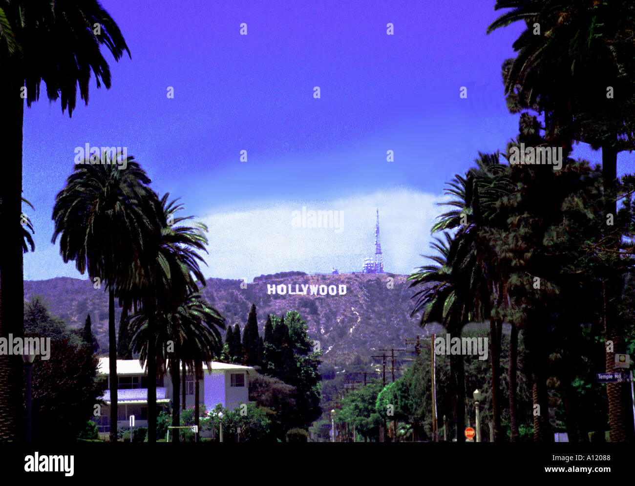 Famous Hollywood sign Hollywood California Stock Photo - Alamy