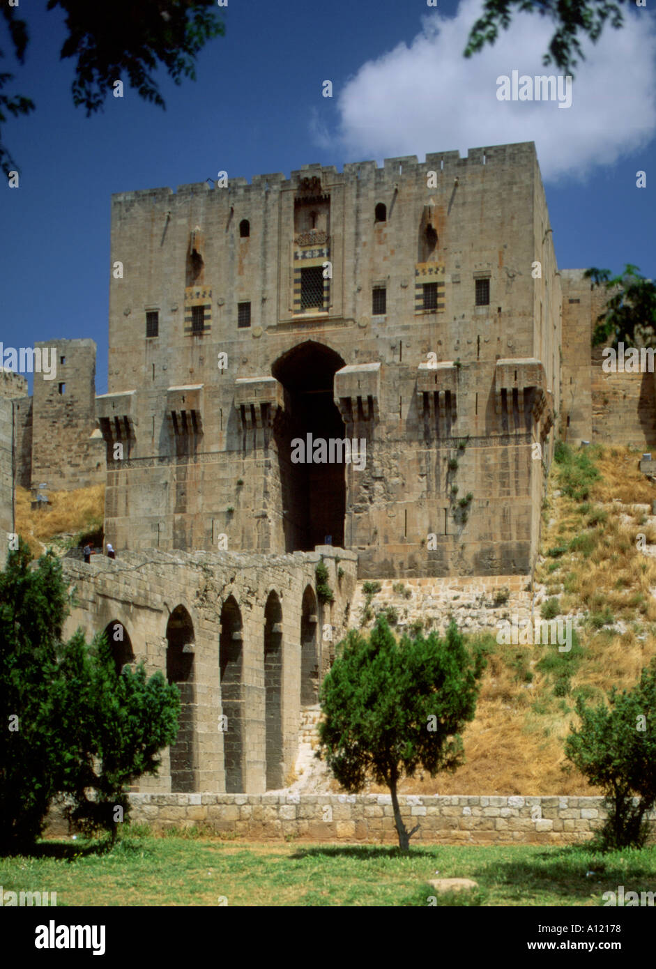 Syria Aleppo Citadel Stock Photo - Alamy
