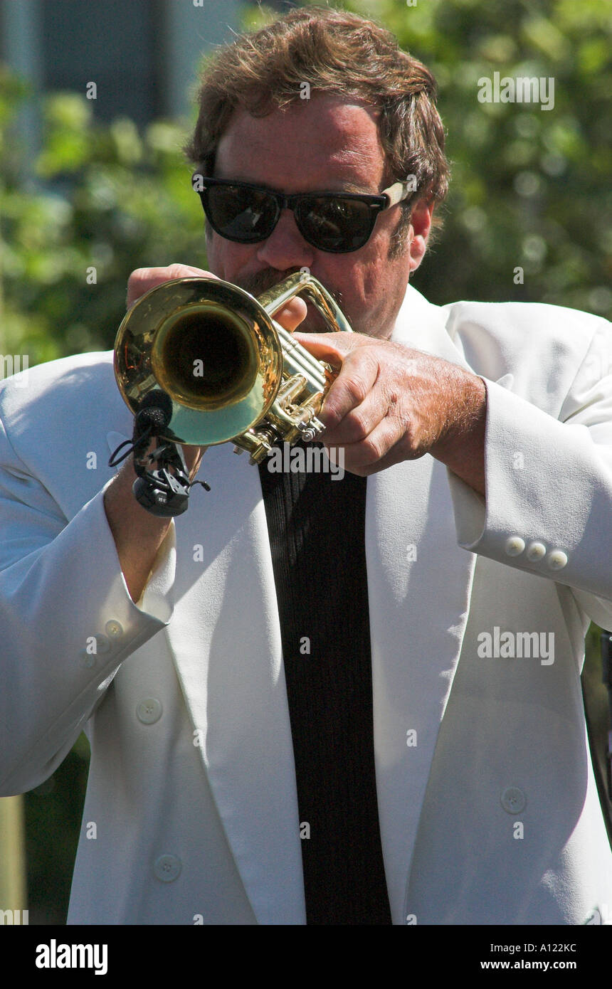 Trumpet player in brass band hi-res stock photography and images - Alamy