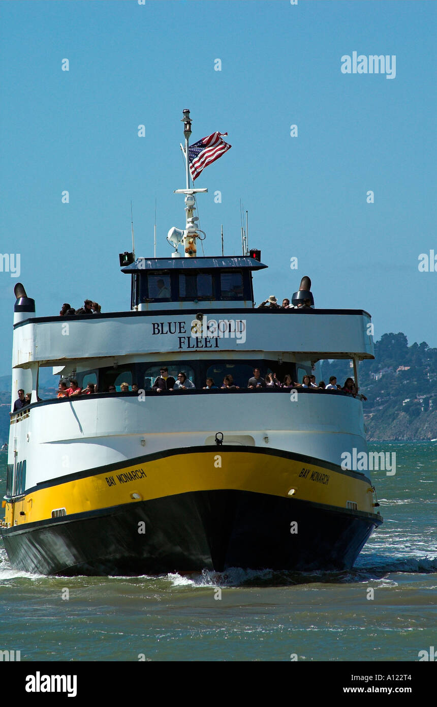 Bay cruiser returning from Alcatraz, San Francisco, California, USA ...