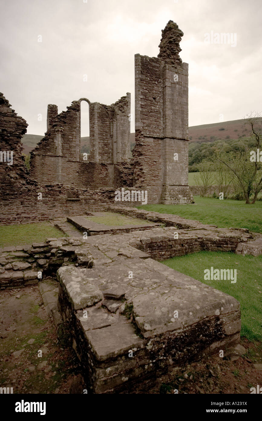 Llanthony Priory in the Black Mountains, Wales Stock Photo - Alamy