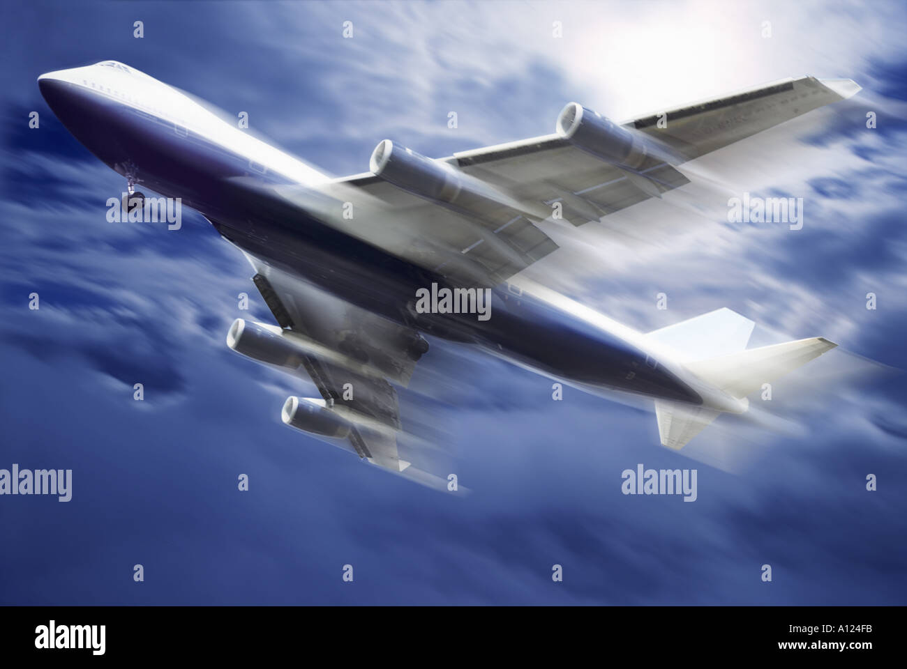 Aeroplane taking off Stock Photo - Alamy
