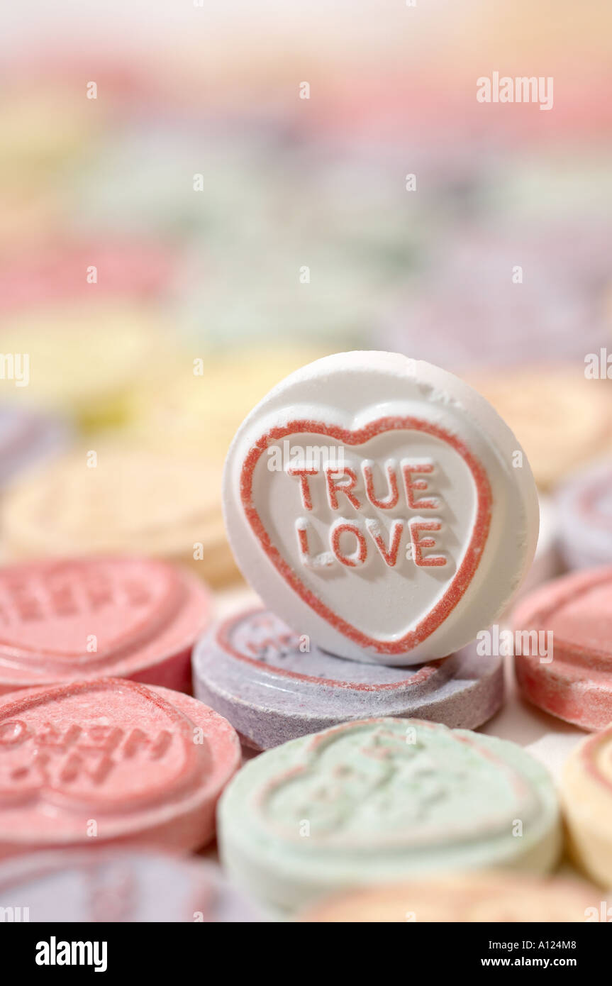 Love Heart sweets Stock Photo - Alamy