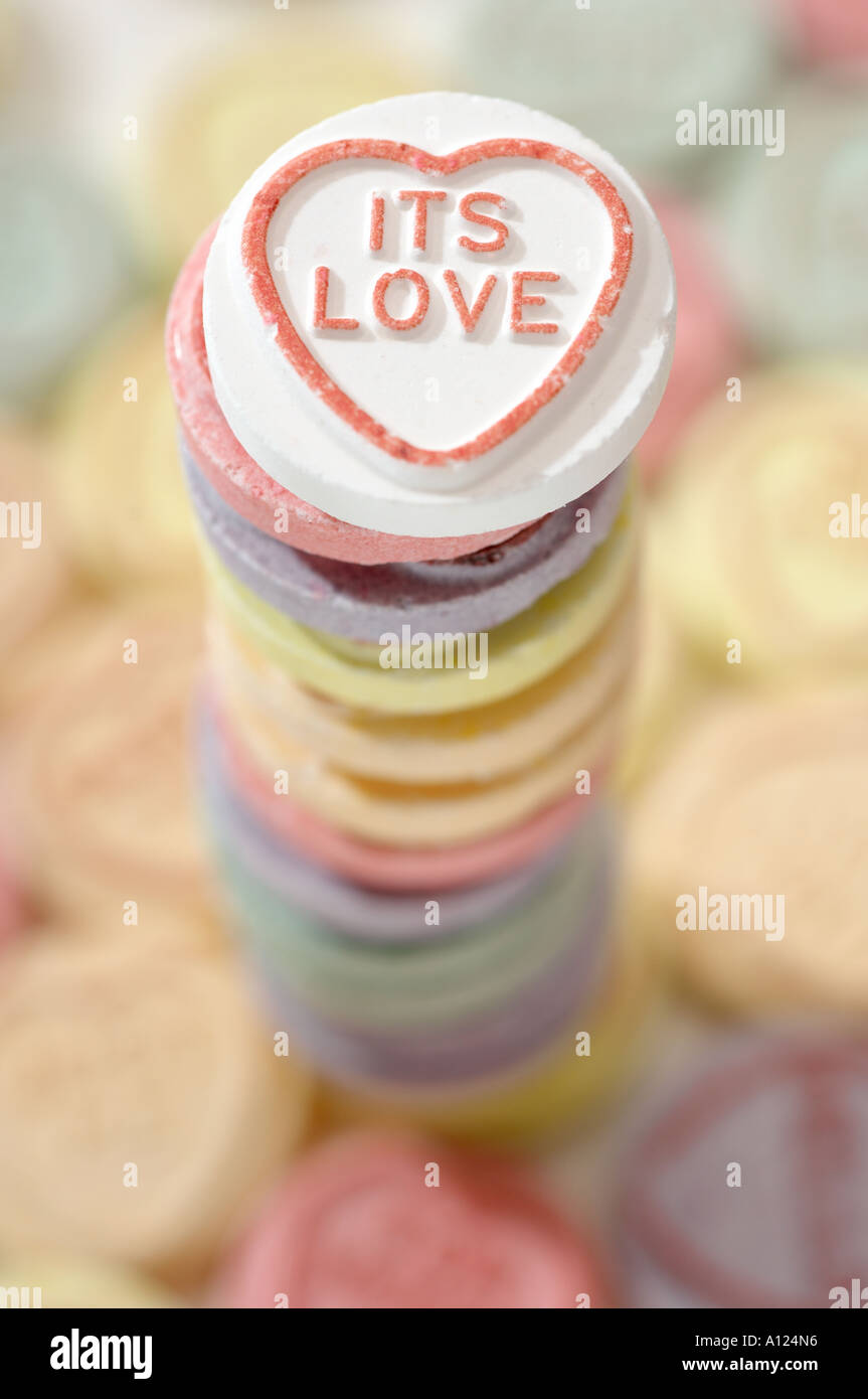 Love Heart sweets Stock Photo - Alamy