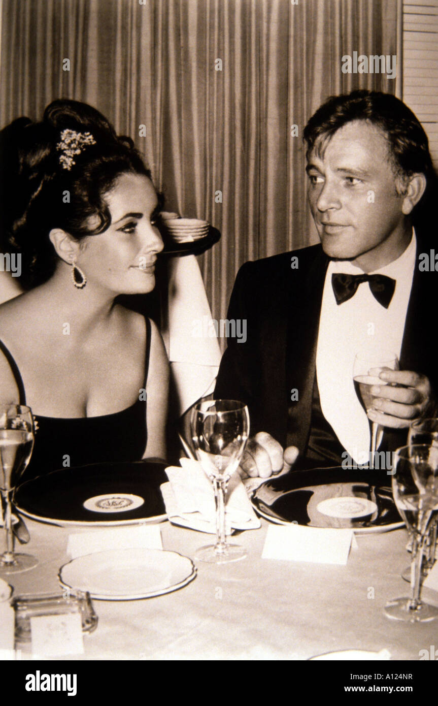 Elizabeth Taylor and Richard Burton Actors Stock Photo - Alamy